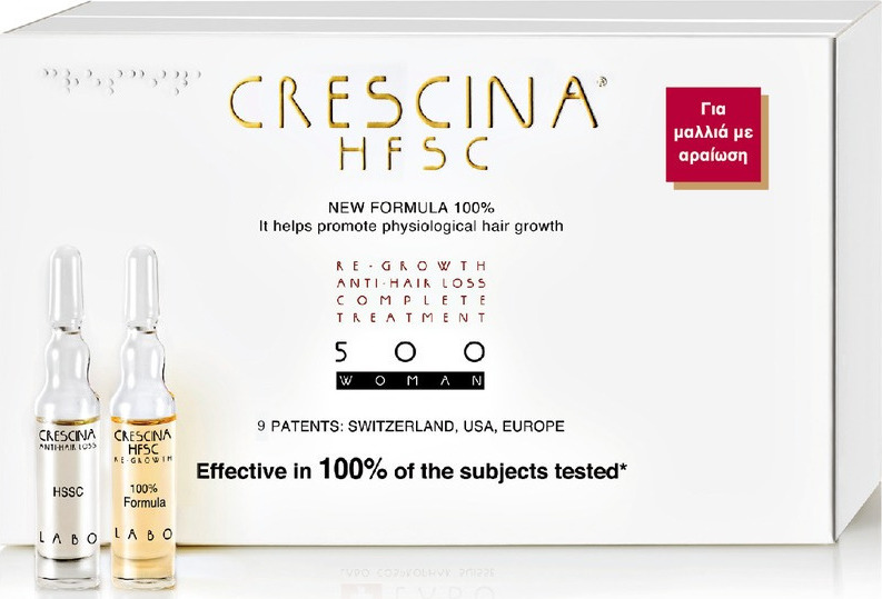 Labo Crescina Complete Treatment HFSC 100% 500 Αμπούλες Μαλλιών κατά ...