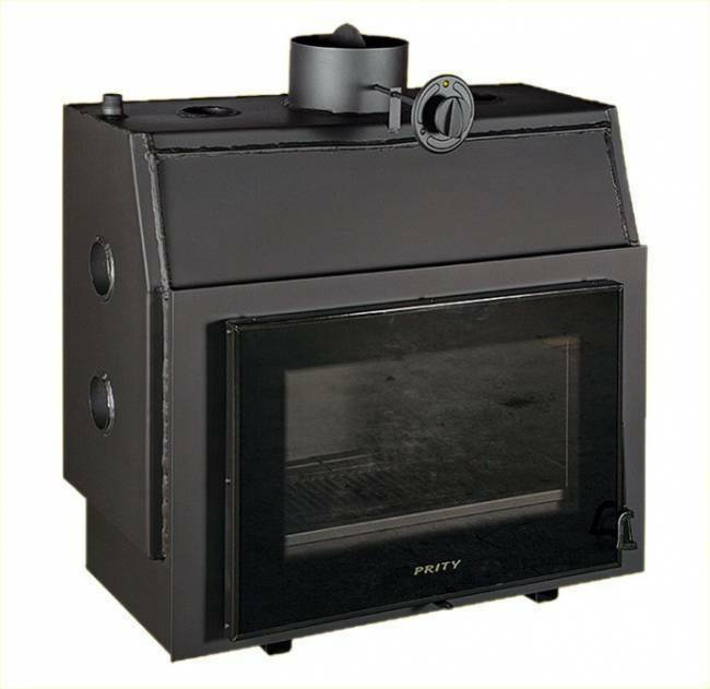 Prity P W18 TV Ενεργειακό Τζάκι Ξύλου Καλοριφέρ 23kW Ίσιο με Ανοιγόμενη Πόρτα Ανοιχτού Δοχείου ...