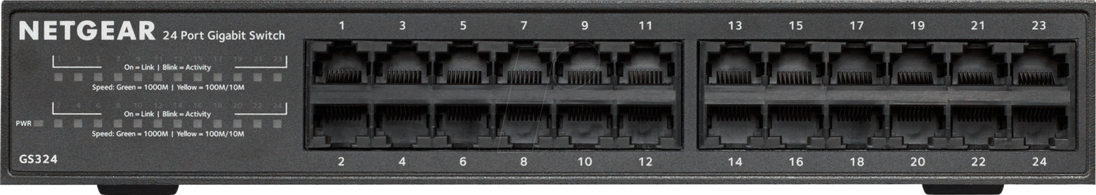 NetGear GS324 Unmanaged L2 Switch με 24 Θύρες Gigabit (1Gbps) Ethernet ...