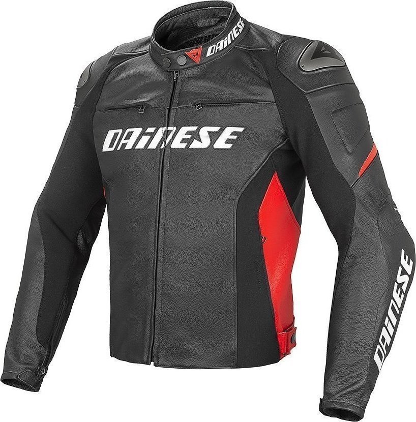 Dainese Racing D1 Ανδρικό Μπουφάν Μηχανής Δερμάτινο 4 Εποχών Black/Red ...