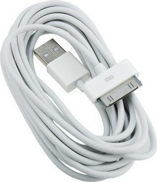 USB to 30-Pin Cable Λευκό 1m (2502) | Skroutz.gr