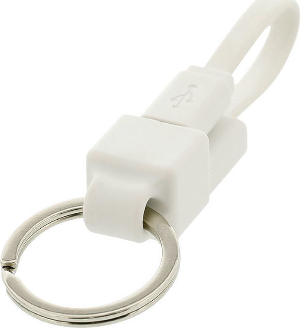 Valueline Keychain USB 2.0 to micro USB Cable Λευκό 0.10m (VLMP60410W0 ...