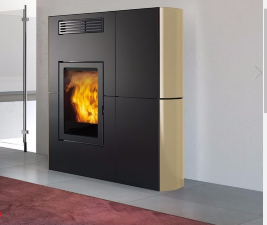 Edilkamin Blade Ceramic Σόμπα Pellet Αεραγωγών 12.1kW Μπεζ | Skroutz.gr