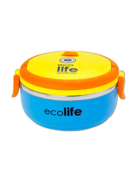 Ecolife Φαγητοδοχείο Double Wall Round 700ml Δοχείο Φαγητού Θερμός ...