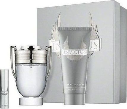 Paco Rabanne Invictus Eau De Toilette 100ml & Shower Gel 100ml ...