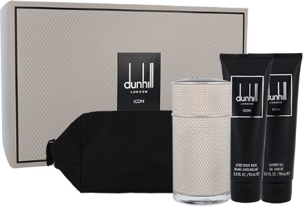 Dunhill Icon Eau De Parfum 100ml & Shower Gel 90ml & After Shave Balm ...