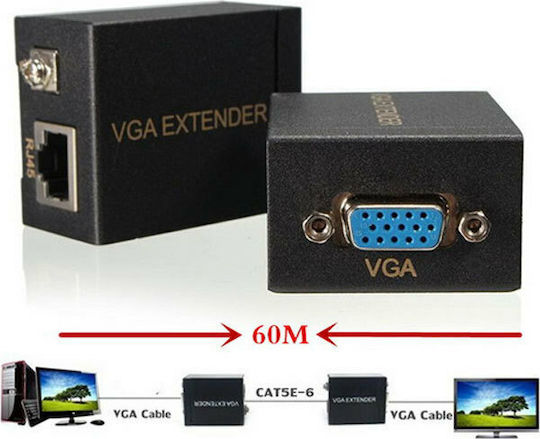 Anga Μετατροπέας RJ-45 female σε VGA female (552-208) | Skroutz.gr