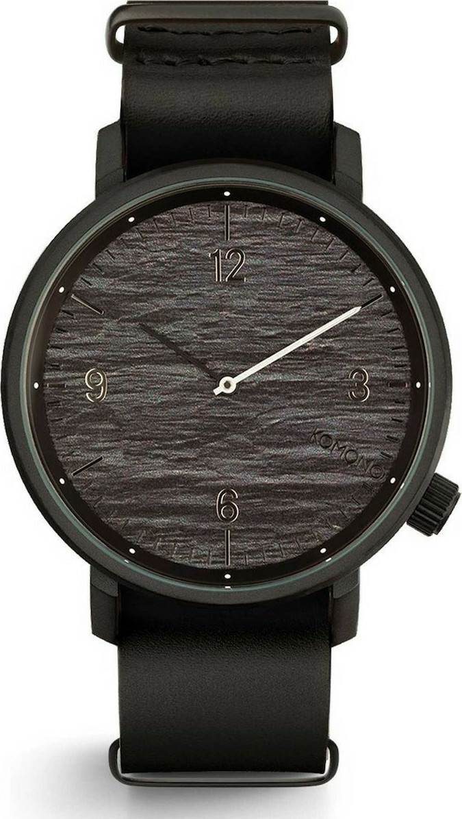 Komono Magnus II Ρολόι Μπαταρίας με Δερμάτινο Λουράκι σε Καφέ χρώμα KOM ...