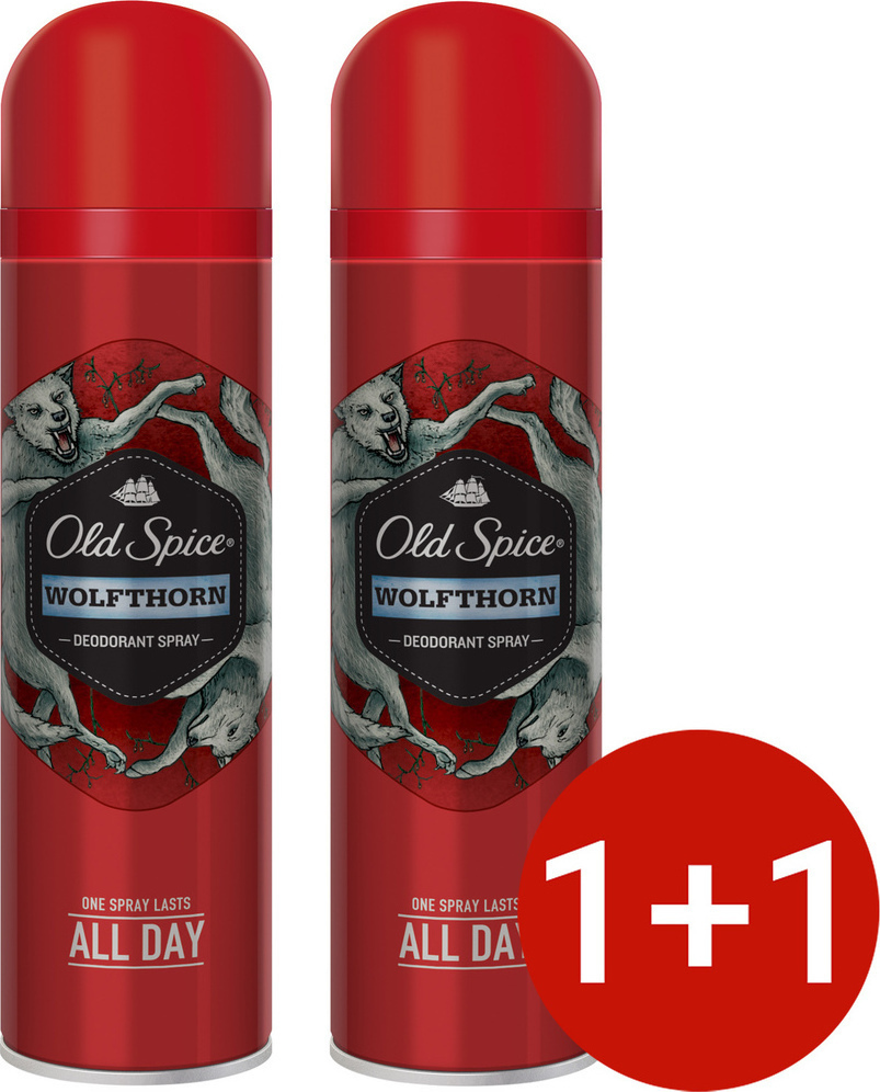 Old Spice Wolfthorn All Day Deodorant Spray 2 x 150ml | Skroutz.gr
