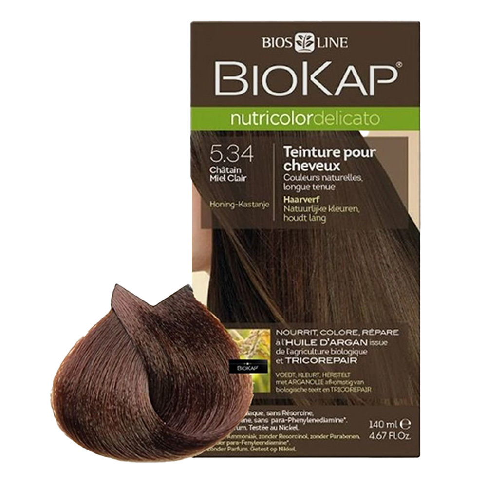 Biosline Biokap Nutricolor Delicato Vopsea de Păr fără amoniac 5.34 ...