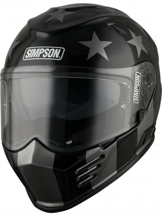 Simpson Venom Subdued Κράνος Μηχανής Full Face με Pinlock και Sunvisor ...