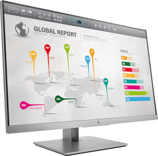 HP EliteDisplay E273q IPS Monitor 27" QHD 2560x1440 με Χρόνο Απόκρισης ...