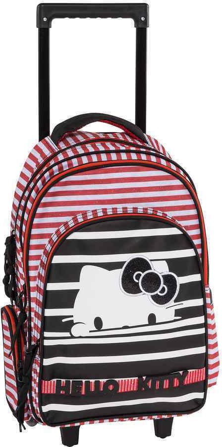 Graffiti Hello Kitty Hidden Stripes Σχολική Τσάντα Τρόλεϊ Δημοτικού ...