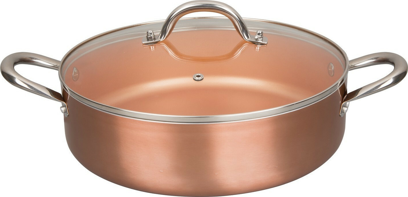 Keystone Copper Ρηχή Κατσαρόλα από Αλουμίνιο 4.3lt / 28cm 05.22.28 ...