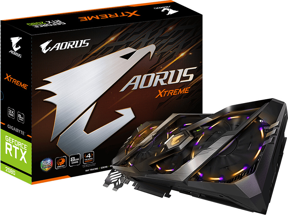 Gigabyte Aorus GeForce RTX 2080 8GB Xtreme (GV-N2080AORUS X-8GC ...