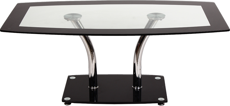Ορθογώνιο Τραπεζάκι Σαλονιού HL0032 Γυάλινο Μαύρο 560032 Μ120xΠ64xΥ48εκ ...