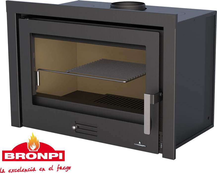 Bronpi Rioja Ενεργειακό Τζάκι Κασέτα Ξύλου Αεραγωγών 13kW Ίσιο με ...