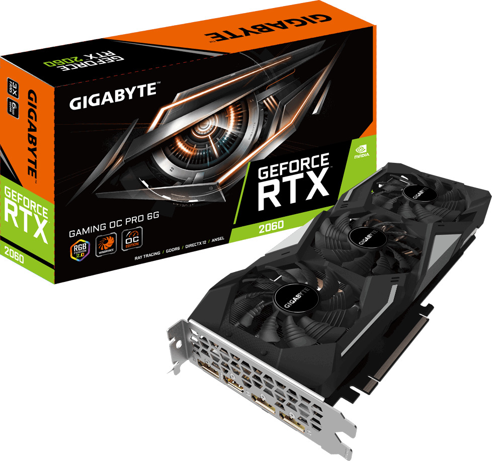 Gigabyte GeForce RTX 2060 6GB Gaming OC rev 2.0 (GV-N2060GAMINGOC PRO ...