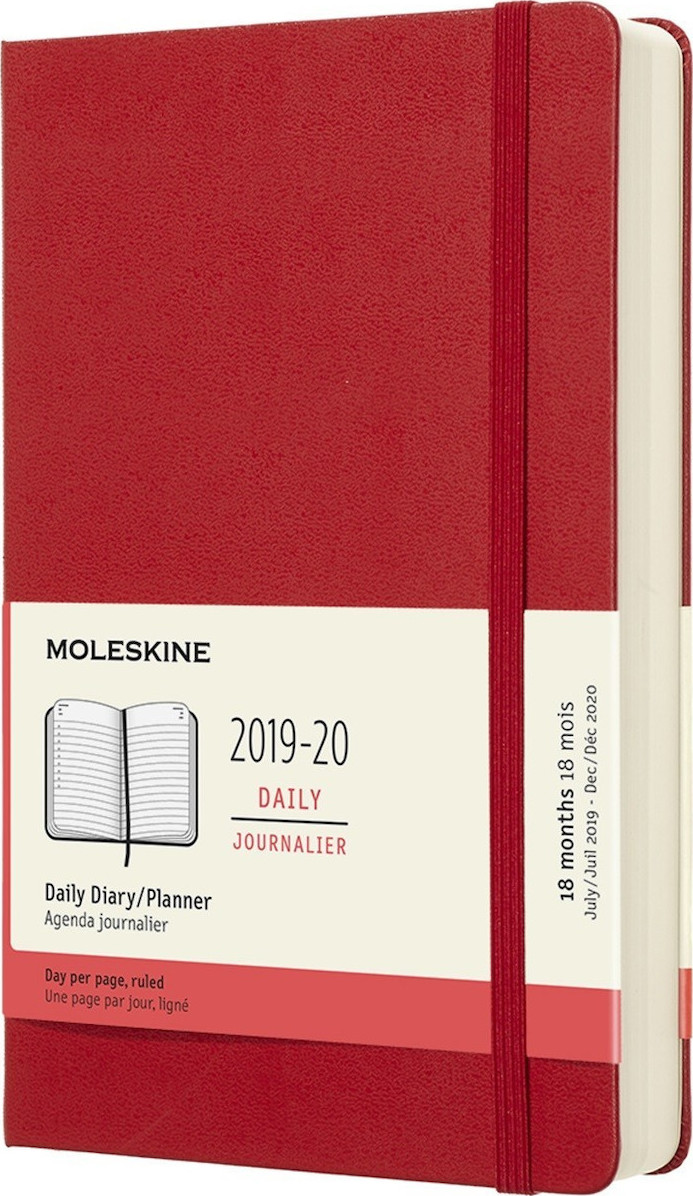 Moleskine 2019 2020 18 Month Daily Large Hard Cover Scarlet moleskine-2019-2020-18-month-daily-large-hard-cover-scarlet