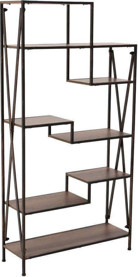 Βιβλιοθήκη 3-50-207-0086 Μαύρη 70x25x138cm | Skroutz.gr