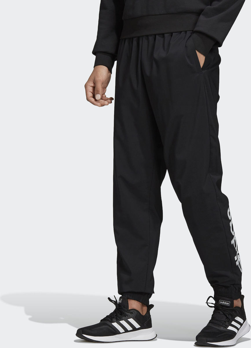 Adidas Essentials Linear Tapered Stanford Παντελόνι Φόρμας με Λάστιχο ...