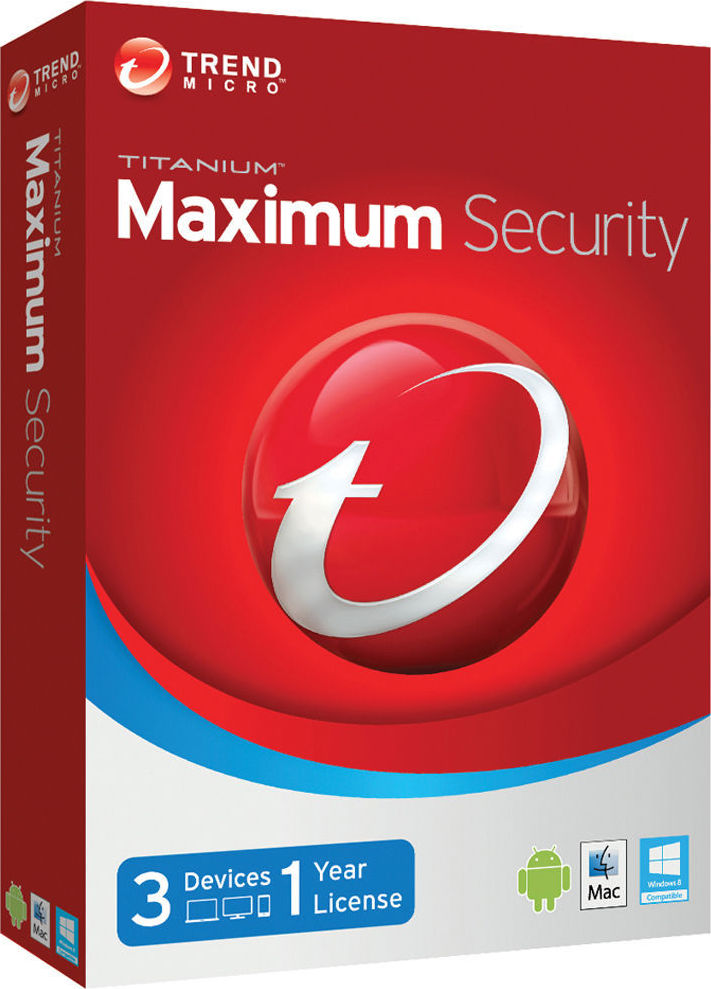Trend Micro Titanium Maximum Security (3 Licences , 1 Year) Key | Skroutz.gr