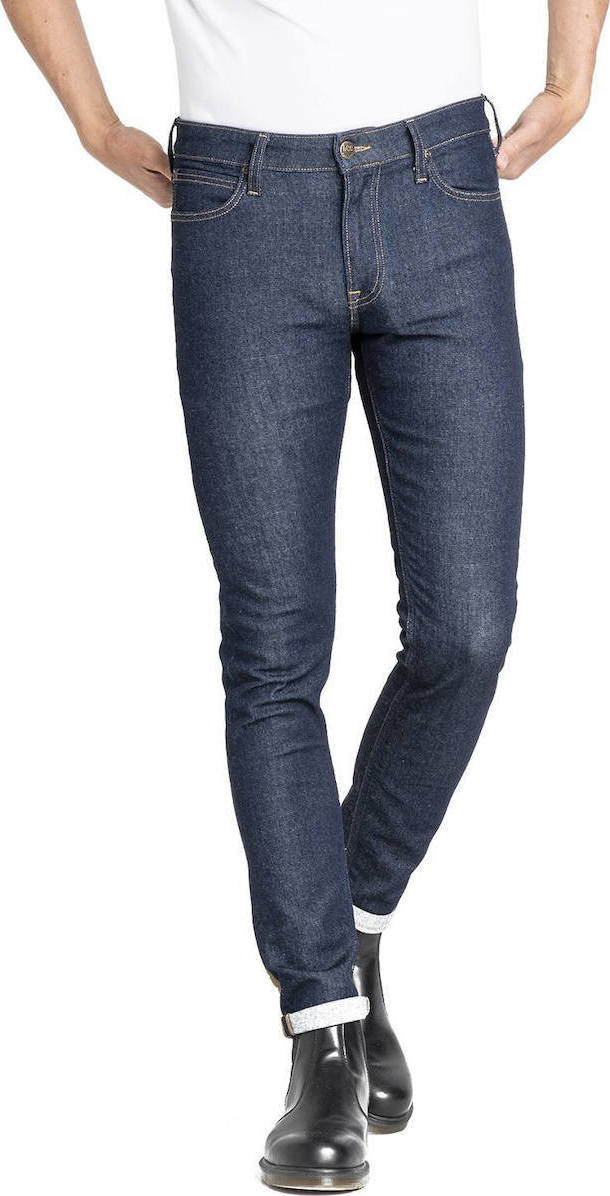 Lee Malone Ανδρικό Παντελόνι Τζιν με Skinny Εφαρμογή Rinse Blue ...