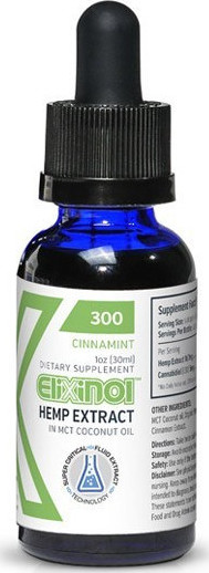 Elixinol CBD Tincture – Hemp Oil Drops CBD – Cinnamint 300mg 30ml ...