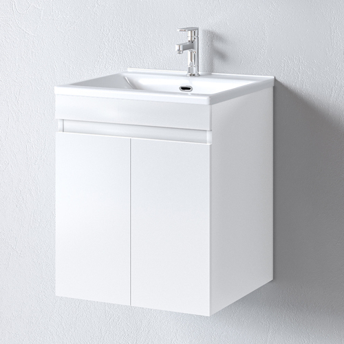 Martin Omega 50 3BOM050WH0 Πάγκος με Νιπτήρα Μελαμίνη Μ50xΒ46xΥ57cm ...