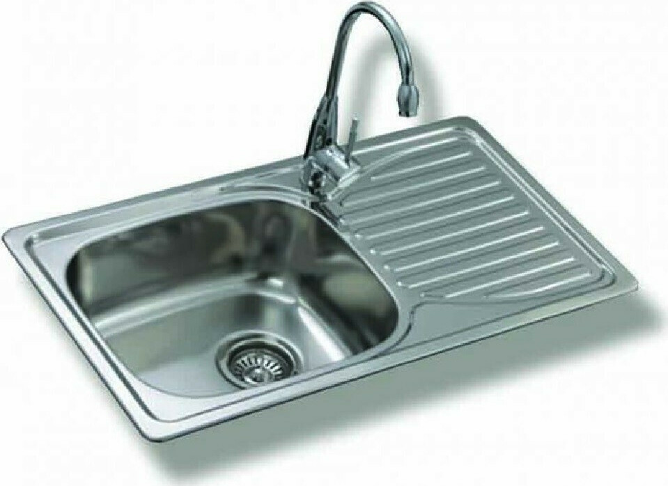 Gloria Marketa Finox 304 Drop-In Kitchen Inox Satin Sink L78xW43cm ...