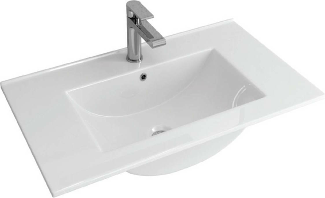 Karag Ένθετος Νιπτήρας Πορσελάνης 81x47cm Λευκός LT7506-80 | Skroutz.gr