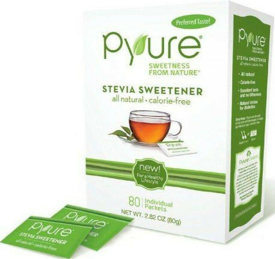 Pyure Στέβια Sweetener 80 Sticks | Skroutz.gr