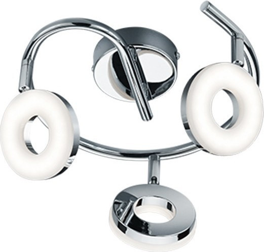 Trio Lighting Rennes Τριπλό Σποτ με Ενσωματωμένο LED και Θερμό Φως σε ...