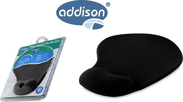 Addison Mouse Pad με Στήριγμα καρπού Μαύρο | Skroutz.gr