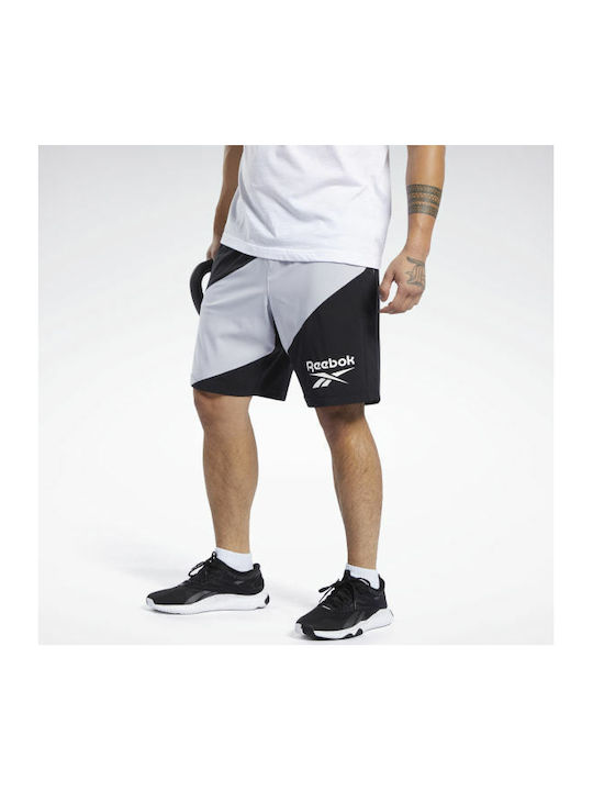 Reebok Workout Ready Graphic Αθλητική Ανδρική Βερμούδα Μαύρη FJ4061 ...