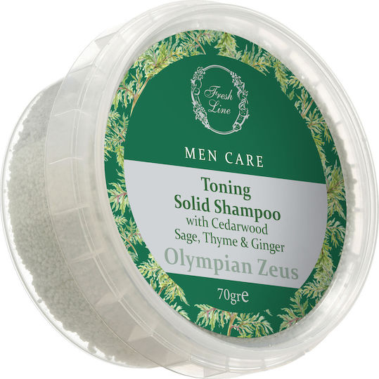 Fresh Line Olympian Zeus Men Care Toning Solid Shampoo 70gr | Skroutz.gr