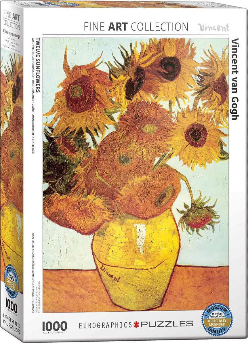 Puzzle Twelve Sunflowers by Van Gogh 2D 1000 Κομμάτια 6000-3688 ...