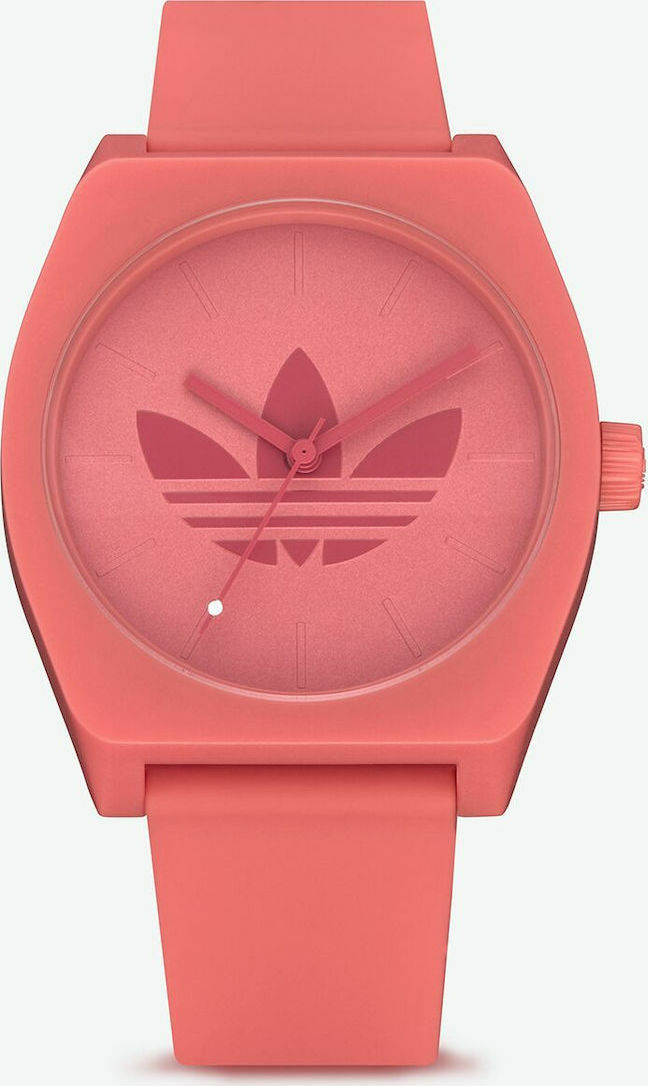 Adidas Process SP1 Ρολόι Μπαταρίας με Καουτσούκ Λουράκι σε Πορτοκαλί ...