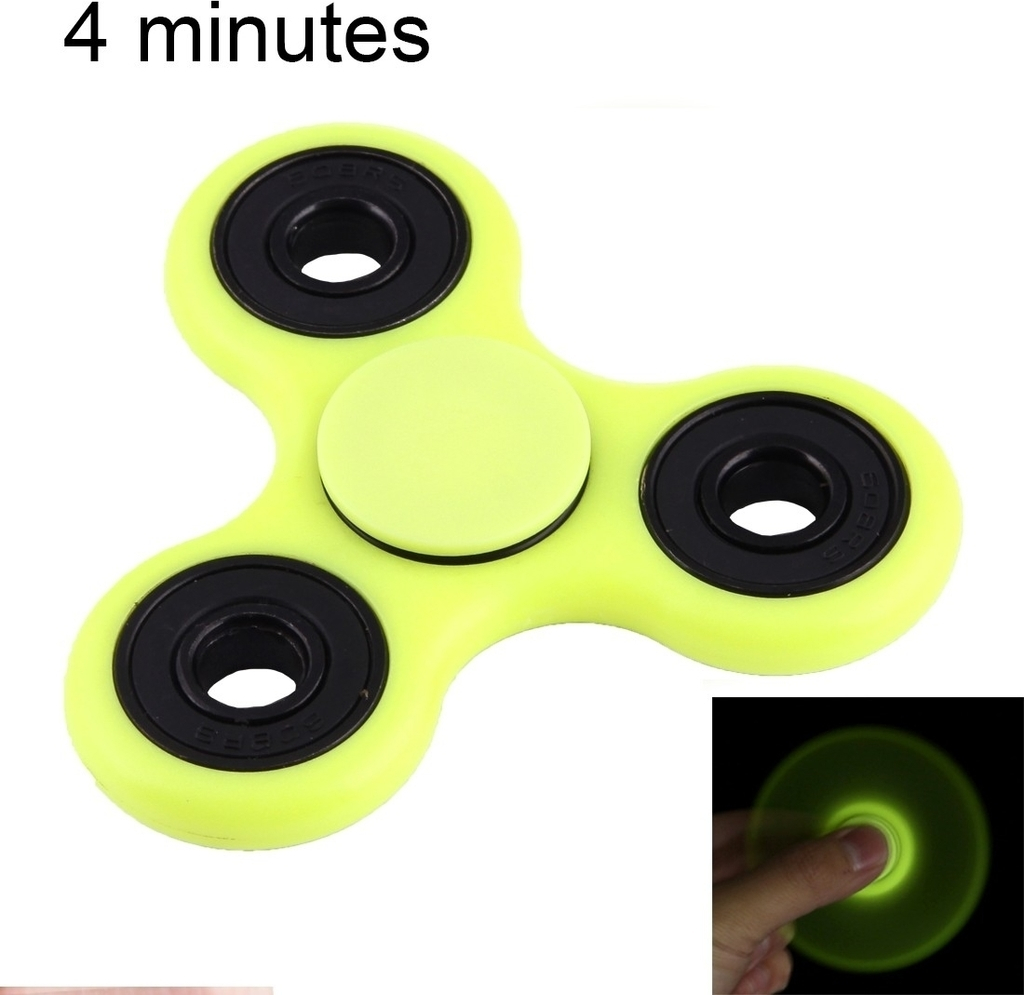 Fidget Spinner Fluorescent Light POM Three Leaves Green Lime | Skroutz.gr