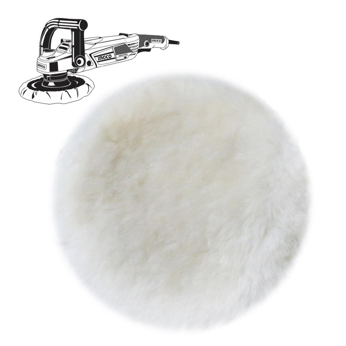 Ingco APB0111801 Γούνα Γυαλίσματος Αλοιφαδόρου 180mm | Skroutz.gr