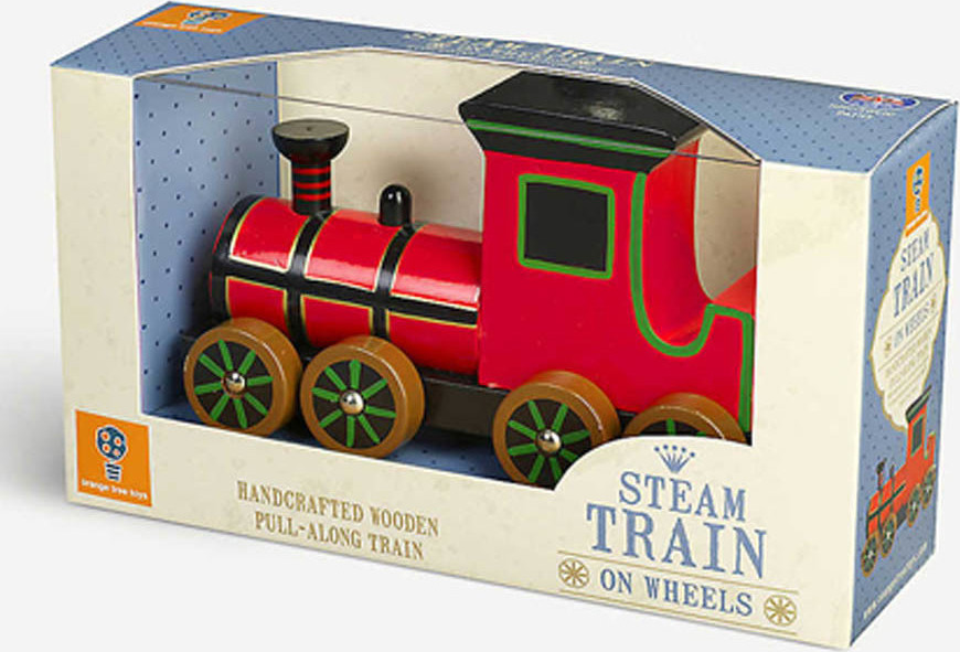 Orange Tree Toys Pull Along Steam Train | Skroutz.gr