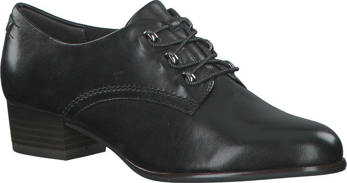 Tamaris Δερμάτινα Γυναικεία Oxfords σε Μαύρο Χρώμα 1-23301-25-001 | Skroutz.gr
