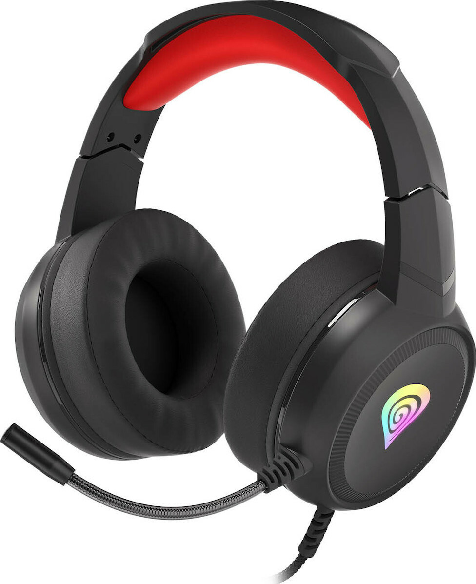 Genesis Neon 200 RGB Over Ear Gaming Headset με σύνδεση USB / 2x3.5mm ...