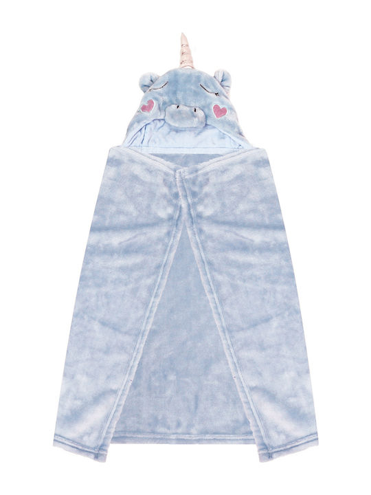 Makis Tselios Home Κουβέρτα Αγκαλιάς & Λίκνου Baby Monocer Fleece Blue ...