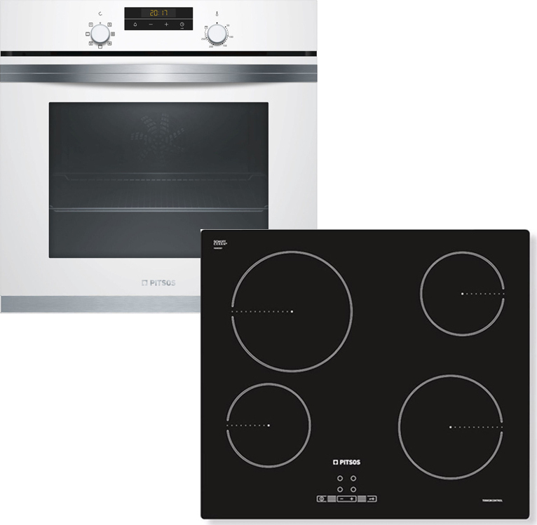 Pitsos PH20M40W0 + CRE611S06 Φούρνος άνω Πάγκου 71lt με Κεραμικές ...