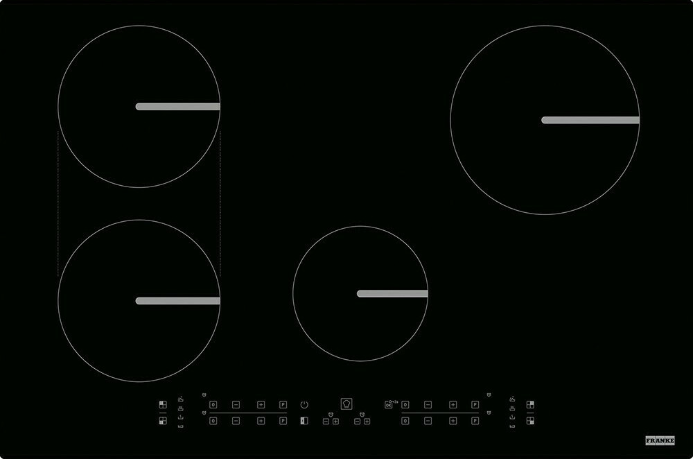Franke FSM 804 IB BK Smart Autonomous Cooktop with Induction Burners ...