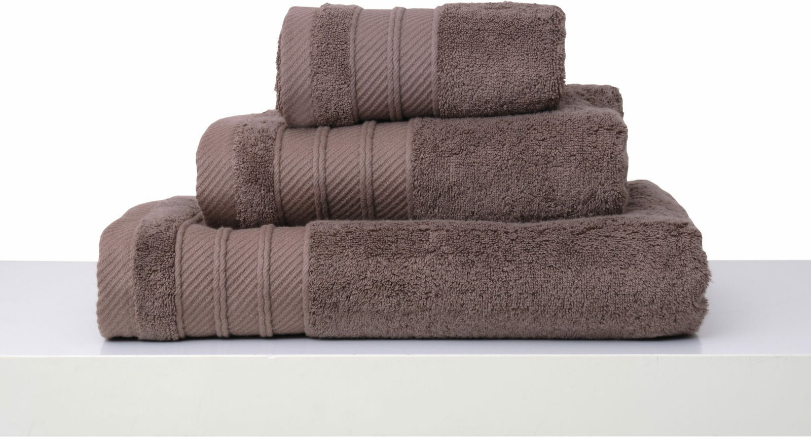 Anna Riska Σετ Πετσέτες Μπάνιου 3τμχ Soft 30x50εκ. Chocolate Chocolate ...