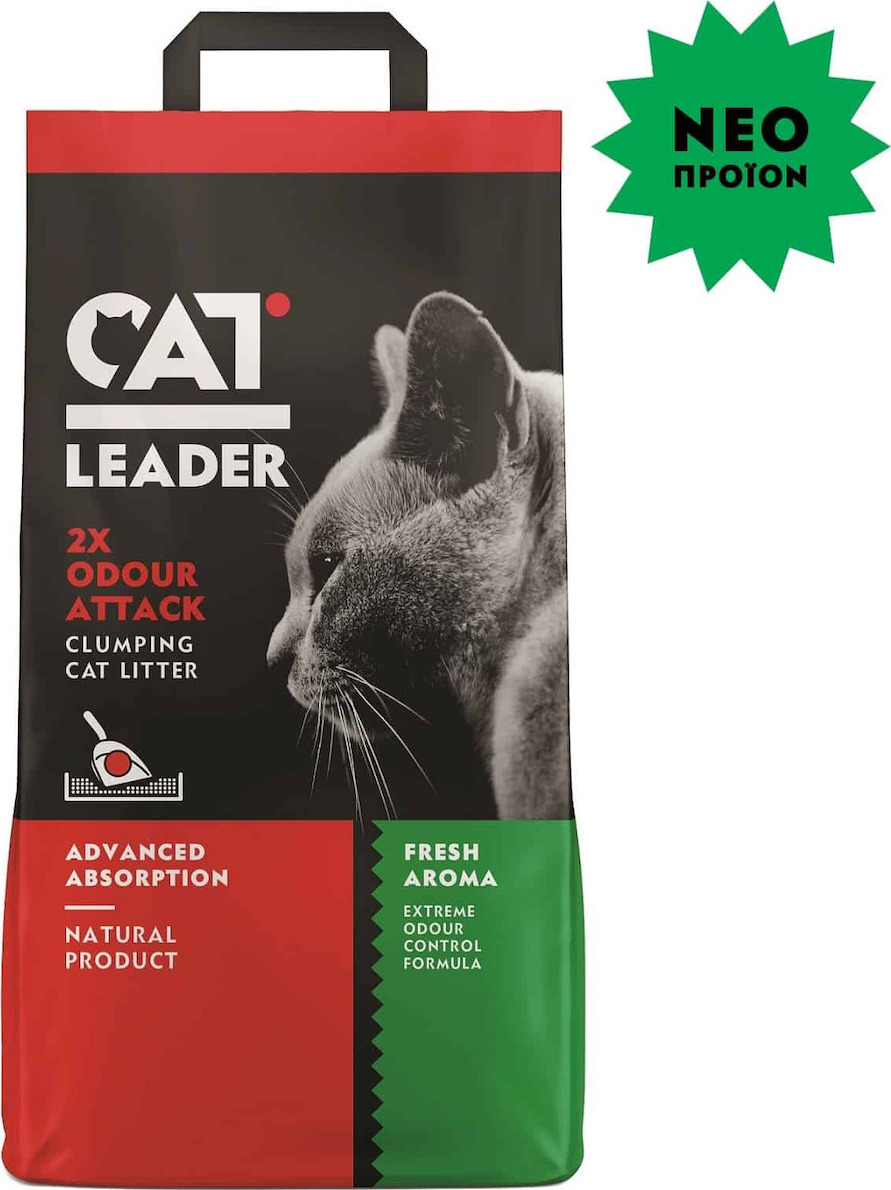 Cat Leader Ultra Compact Άμμος Γάτας Fresh 2x Odour Attack Wild Nature ...