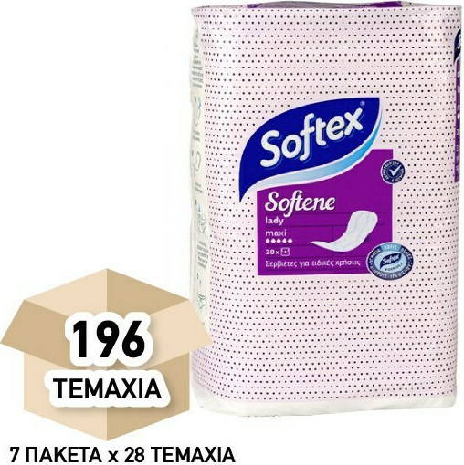 Softex Softene Lady Maxi Γυναικείες Σερβιέτες Ακράτειας Αυξημένης Ροής ...