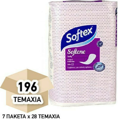 Softex Softene Lady Maxi Γυναικείες Σερβιέτες Ακράτειας Αυξημένης Ροής 5 Σταγόνες 196τμχ ...